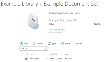 SharePoint: Modern Document Sets