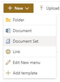 SharePoint: Modern Document Sets