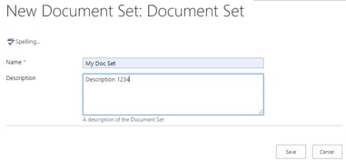 SharePoint: Modern Document Sets